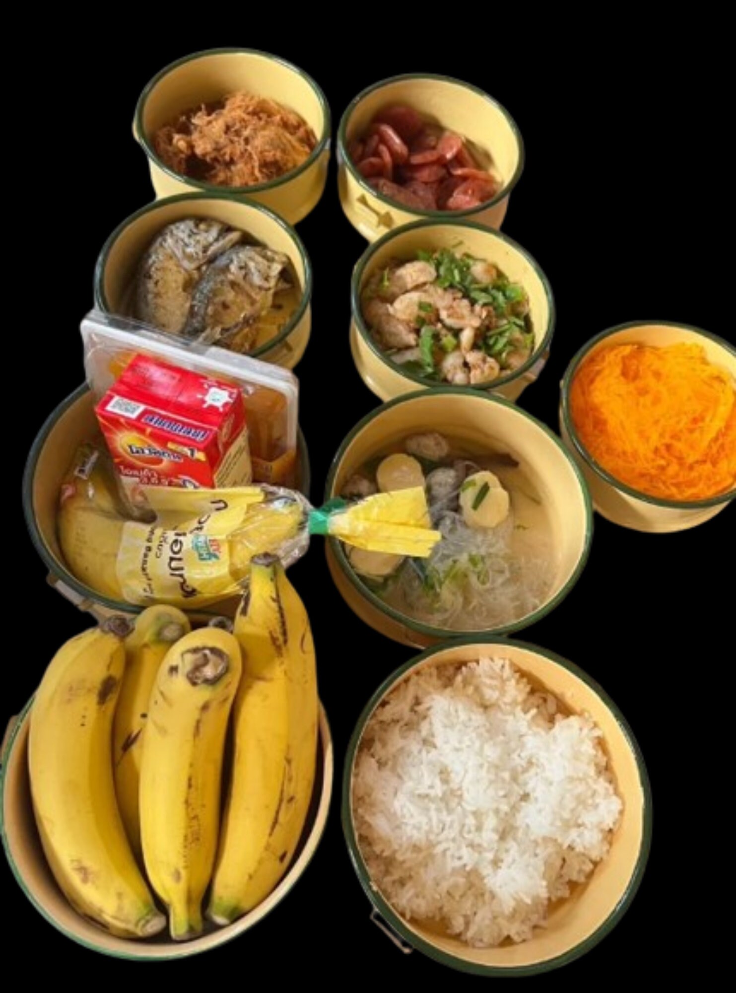 Authentic Thai Traditional 4-stack Antique Lunch Box Handcrafted ...