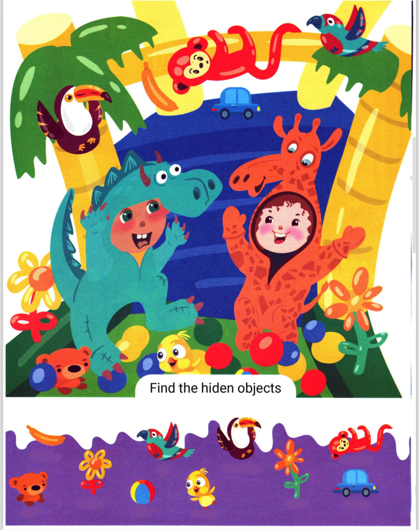Preschool Hidden Pictures 2 | Find the Objects | Printable Hidden ...