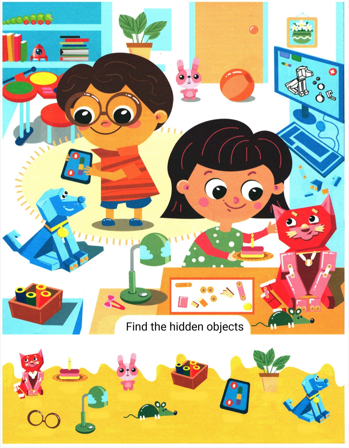 Preschool Hidden Pictures 2 | Find the Objects | Printable Hidden ...