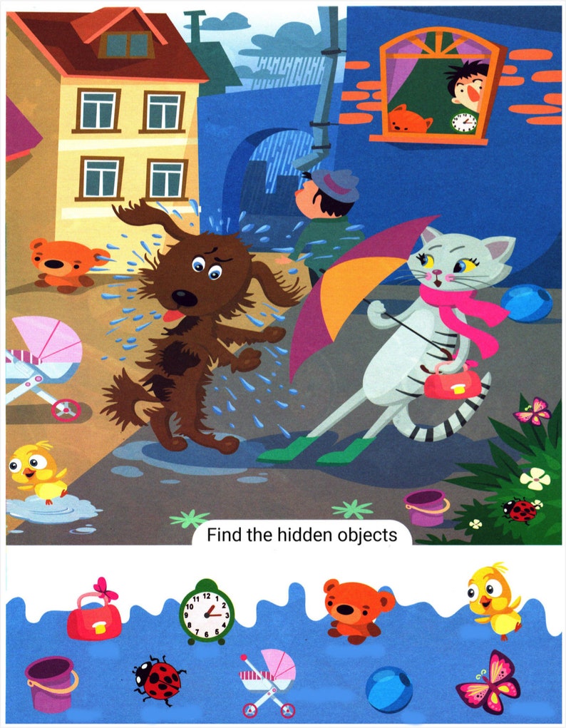Preschool Hidden Pictures 2 | Find the Objects | Printable Hidden ...