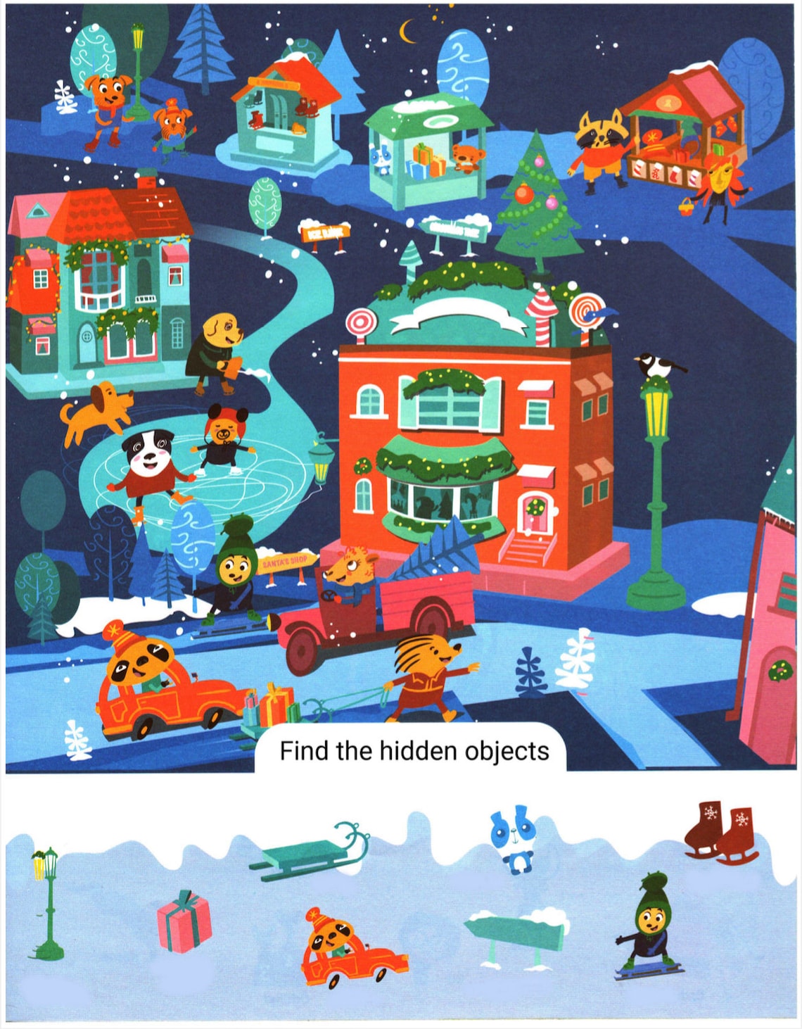 Preschool Hidden Pictures 1 Find the Objects Printable Hidden Objects ...
