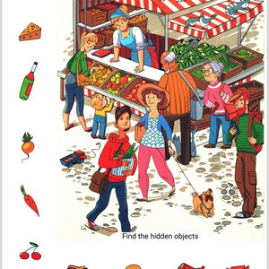 Printable Hidden Pictures 3 Find the Objects Hidden Objects for Kids ...