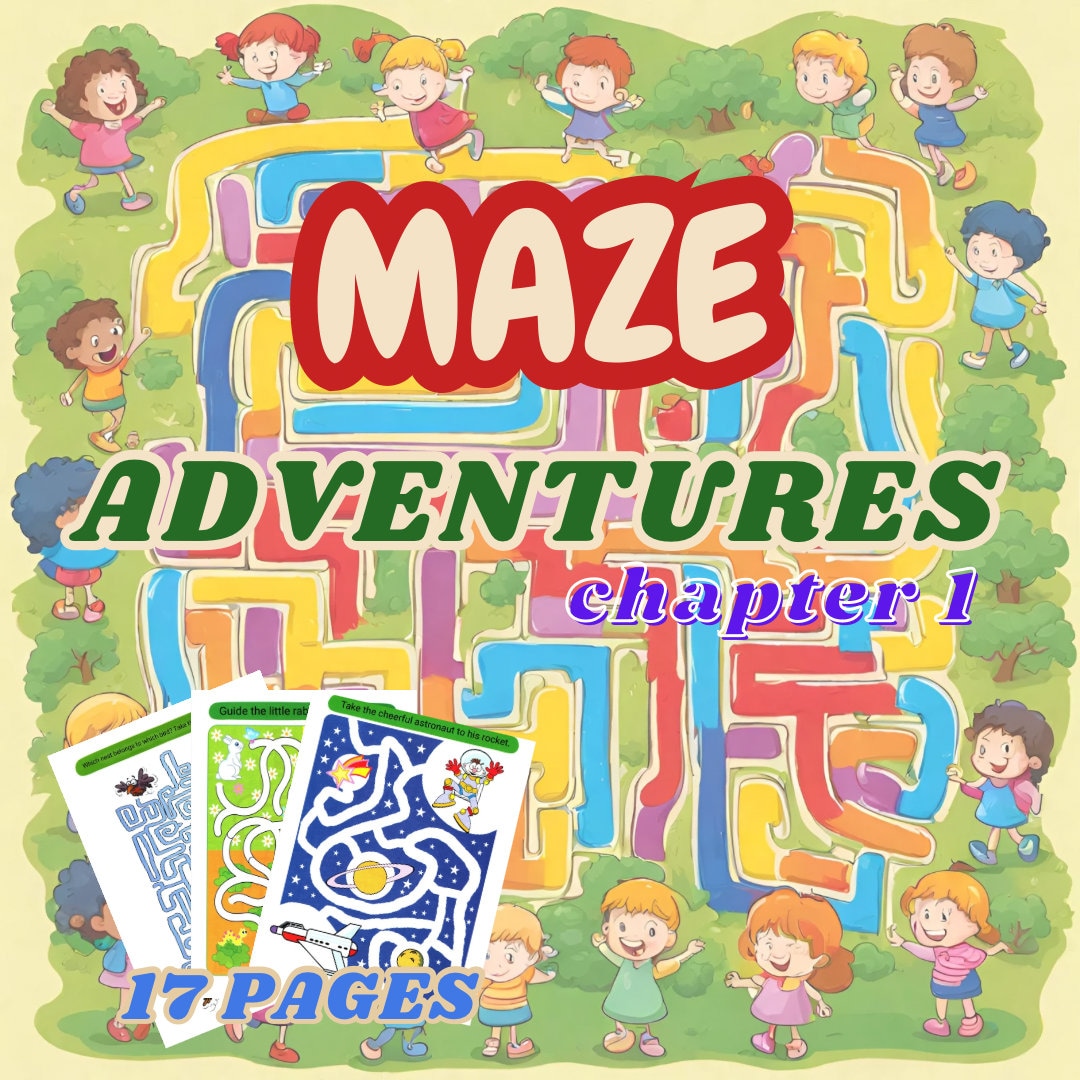 Maze Adventures 1 Printable Maze Games Games and Puzzles Printable ...