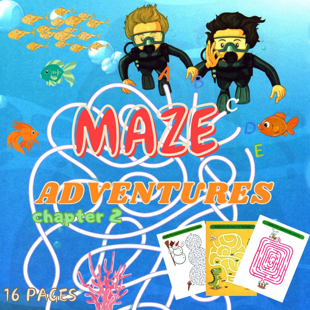 Maze Adventures 2 Printable Maze Games Games and Puzzles Printable ...