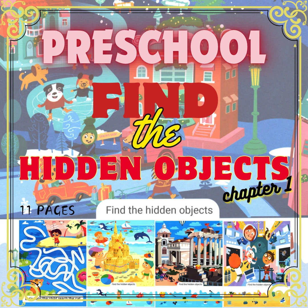 Preschool Hidden Pictures 1 | Find the Objects | Printable Hidden ...