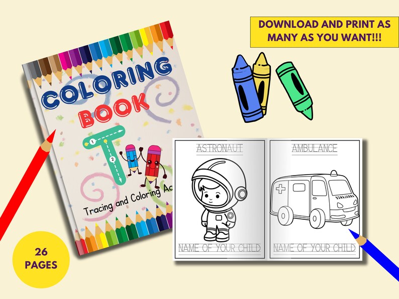 26 Easy Coloring Pages for Kids, Toddlers, Preschoolers Toddlers ...