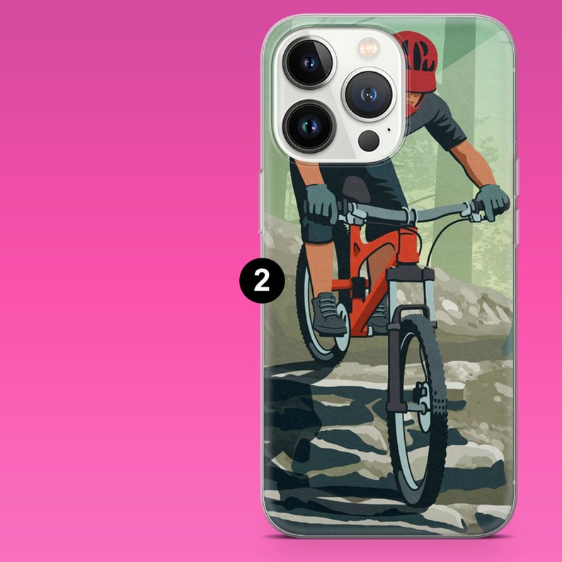 Mountain Biking Phone Case MTB Cover for iPhone 15, 14, 13, 12, 11 ...
