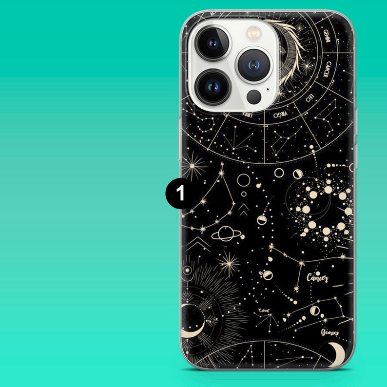 Astronomical Phone Case Outer Space Cover for iPhone 15, 14, 13, 12, 11 ...