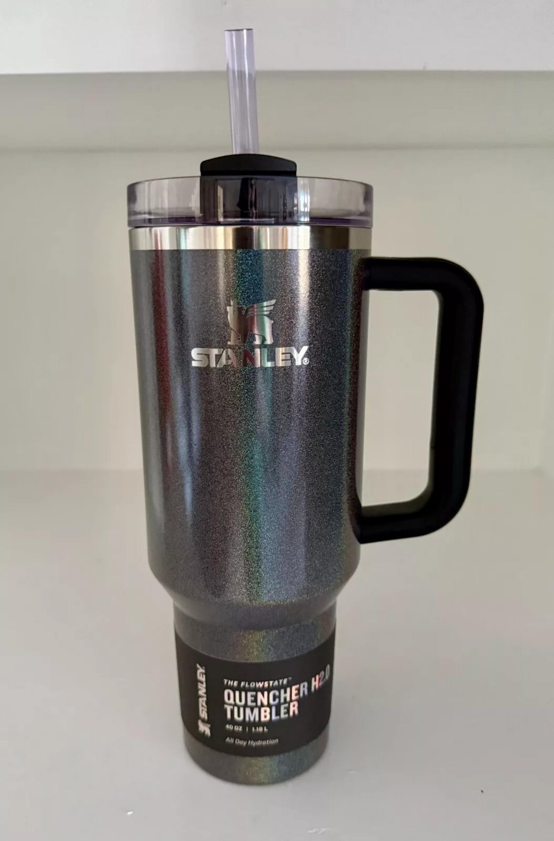 Personalized Custom Name Midnight Glitz Stanley 40oz Cup Stanley 40 Oz ...