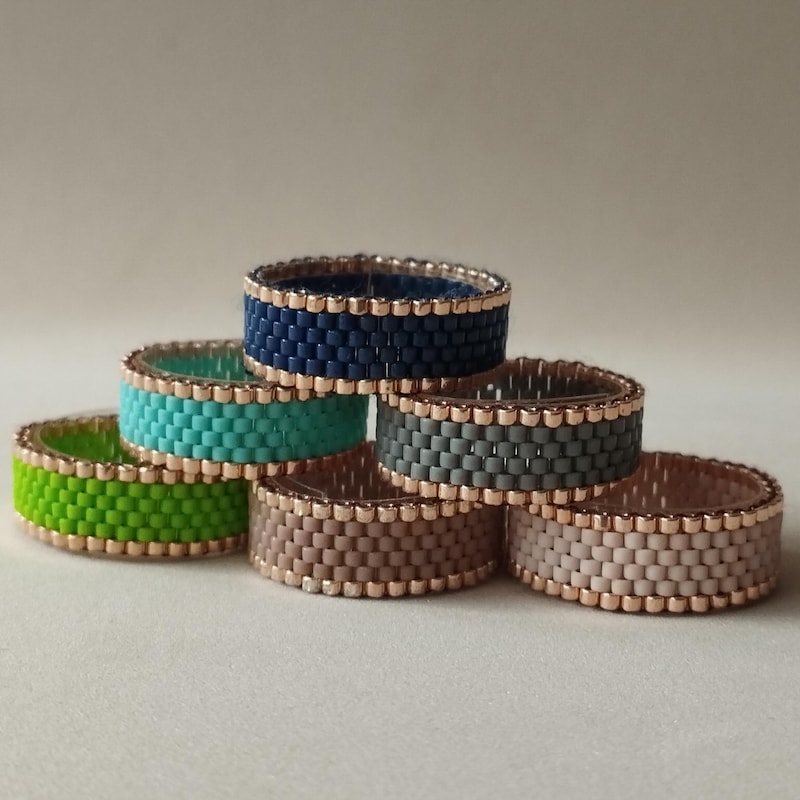 Beaded Rings - Etsy