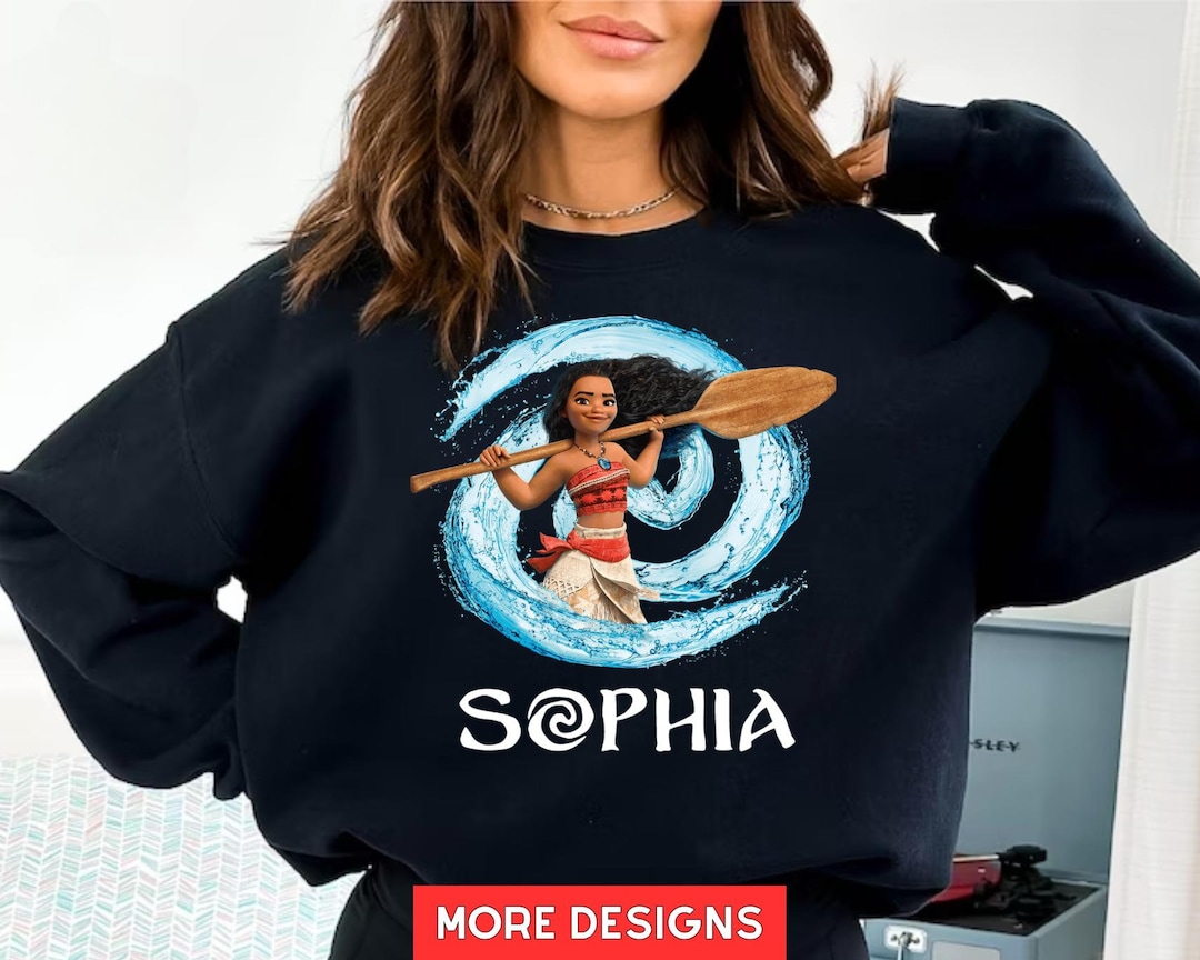 Custom Disney Moana 2 Movie 2024 Sweatshirt, Personalized Moana Shirt ...