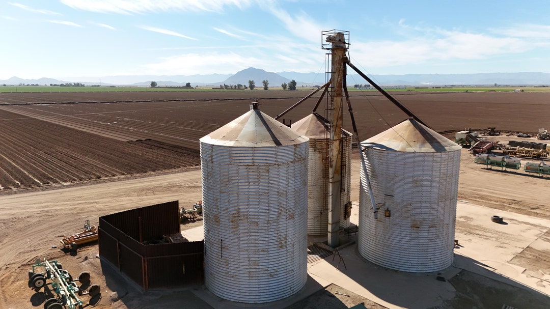 Agriculture Silos With Mount Signal El Centro Photograph Image Download ...