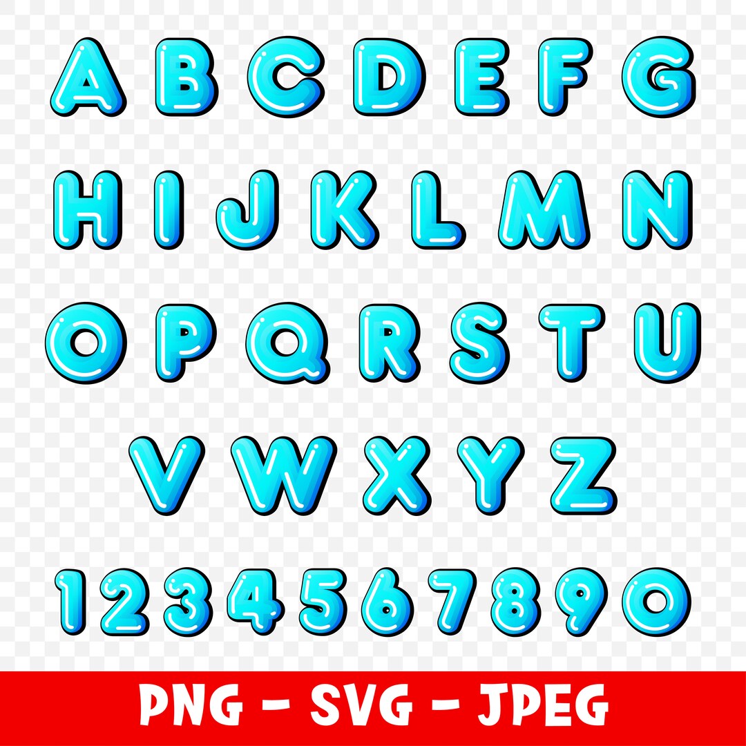 Cute Font SVG, Alphabet SVG, Alphabet Letters for Print Vector ...
