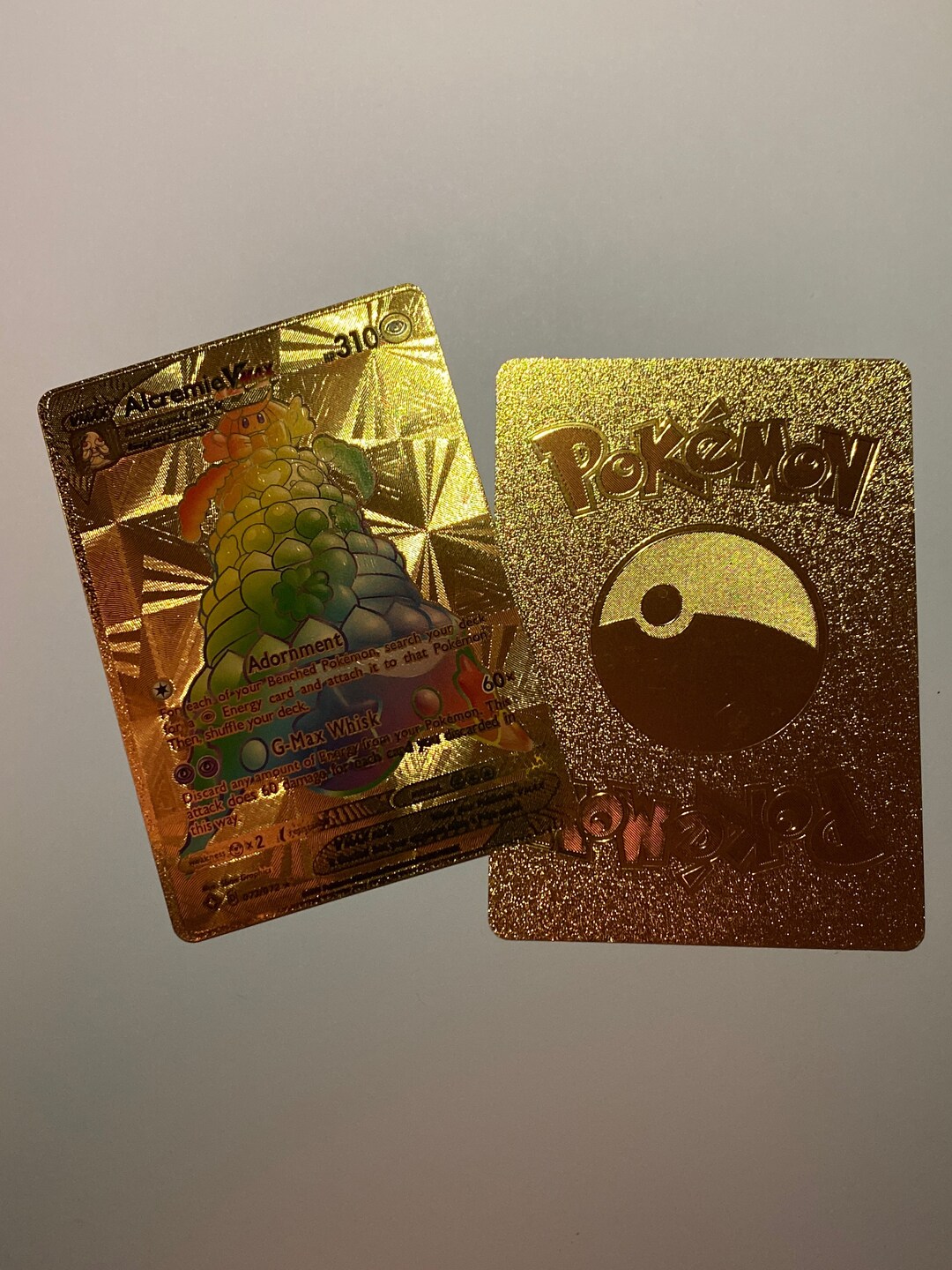 Alcremie Rainbow VMAX Golden Pokémon Card Shiny Holo Custom - Etsy