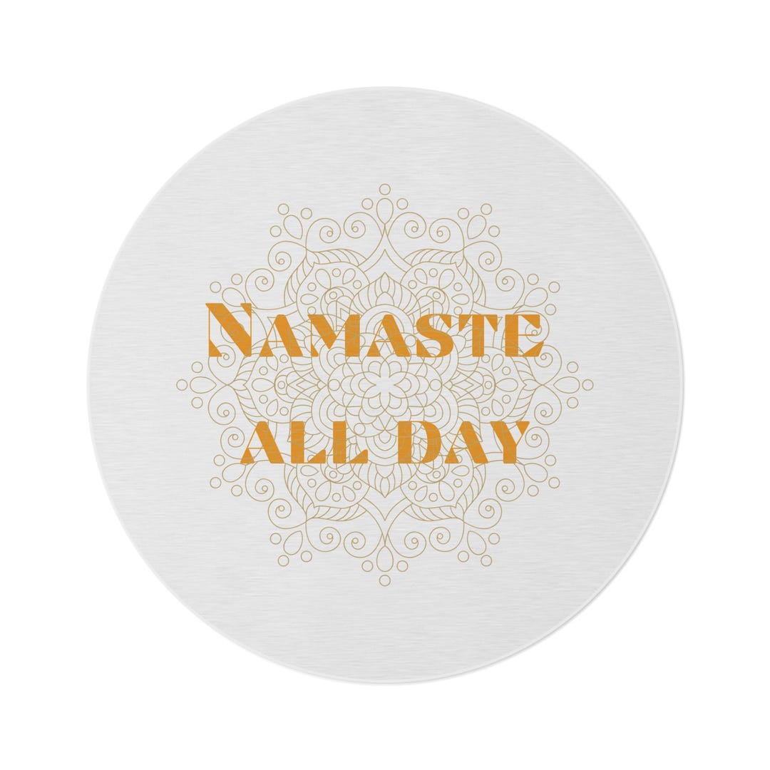 Round Rug, Round Carpet, Namaste All Day - Etsy