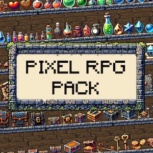 The Pixel RPG Pack, Pixel Art Icons - Etsy