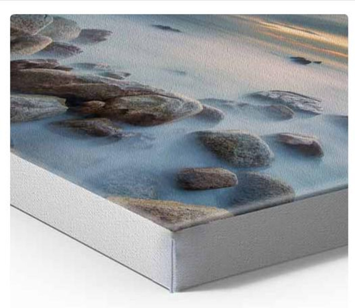 Coastal Calmness Photo Print, Beach Sunrise Wall Art, Pastel Office ...