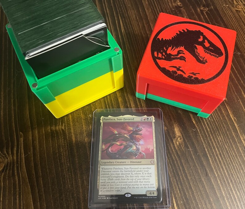 Customizable 3D Printed Dino-themed Toploader MTG Commander Deck Box - Etsy