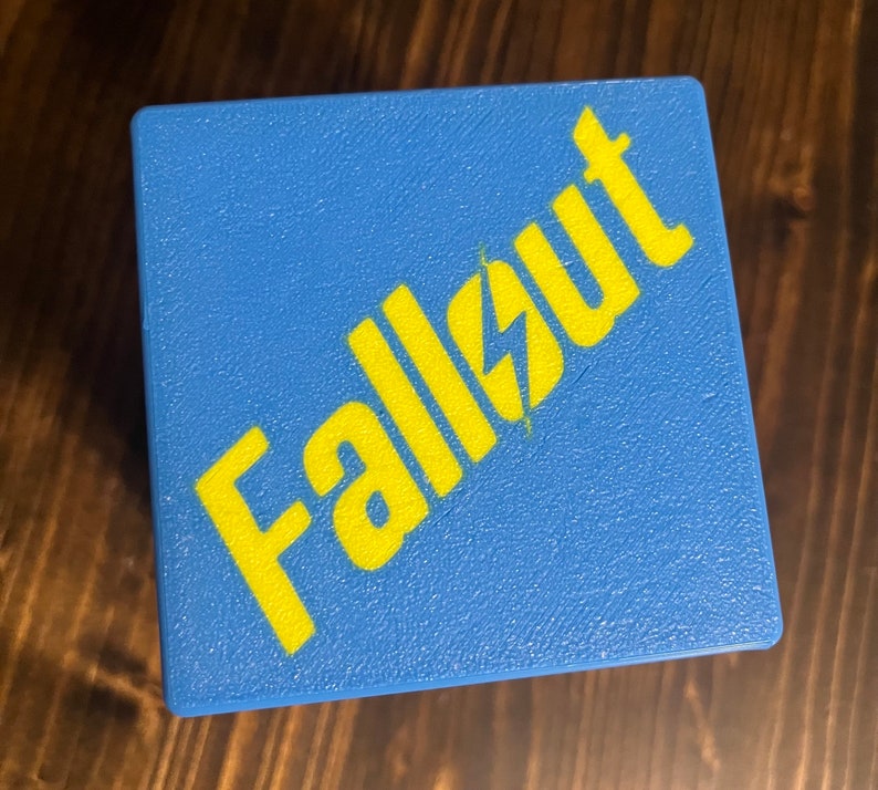 3D Printed Fallout Commander Top Loader Box Safeguard Your Cards in ...