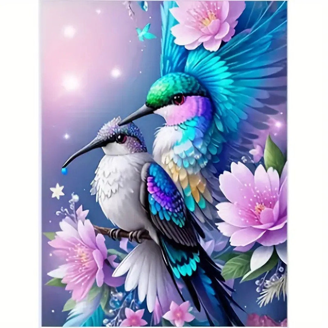 5D Diamond Decorating Kit Hummingbirds 20x25 Cm - Etsy