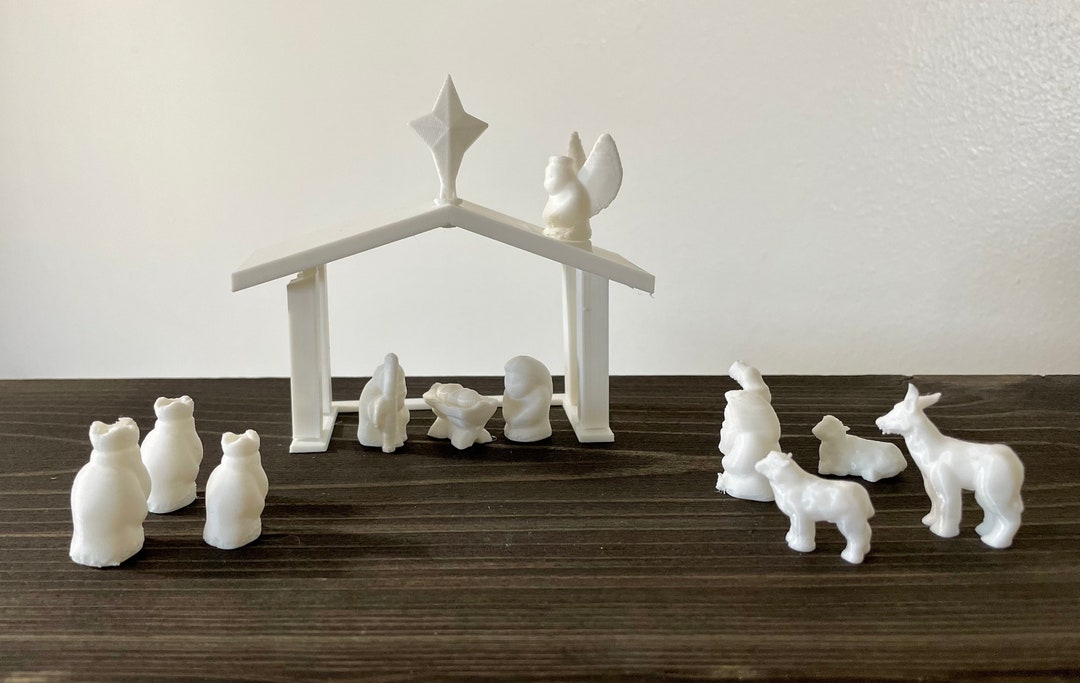 Small 3D Nativity (STL File) - Etsy