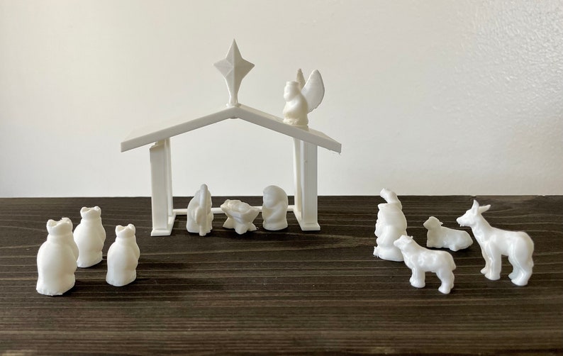 Small 3D Nativity (STL File) - Etsy