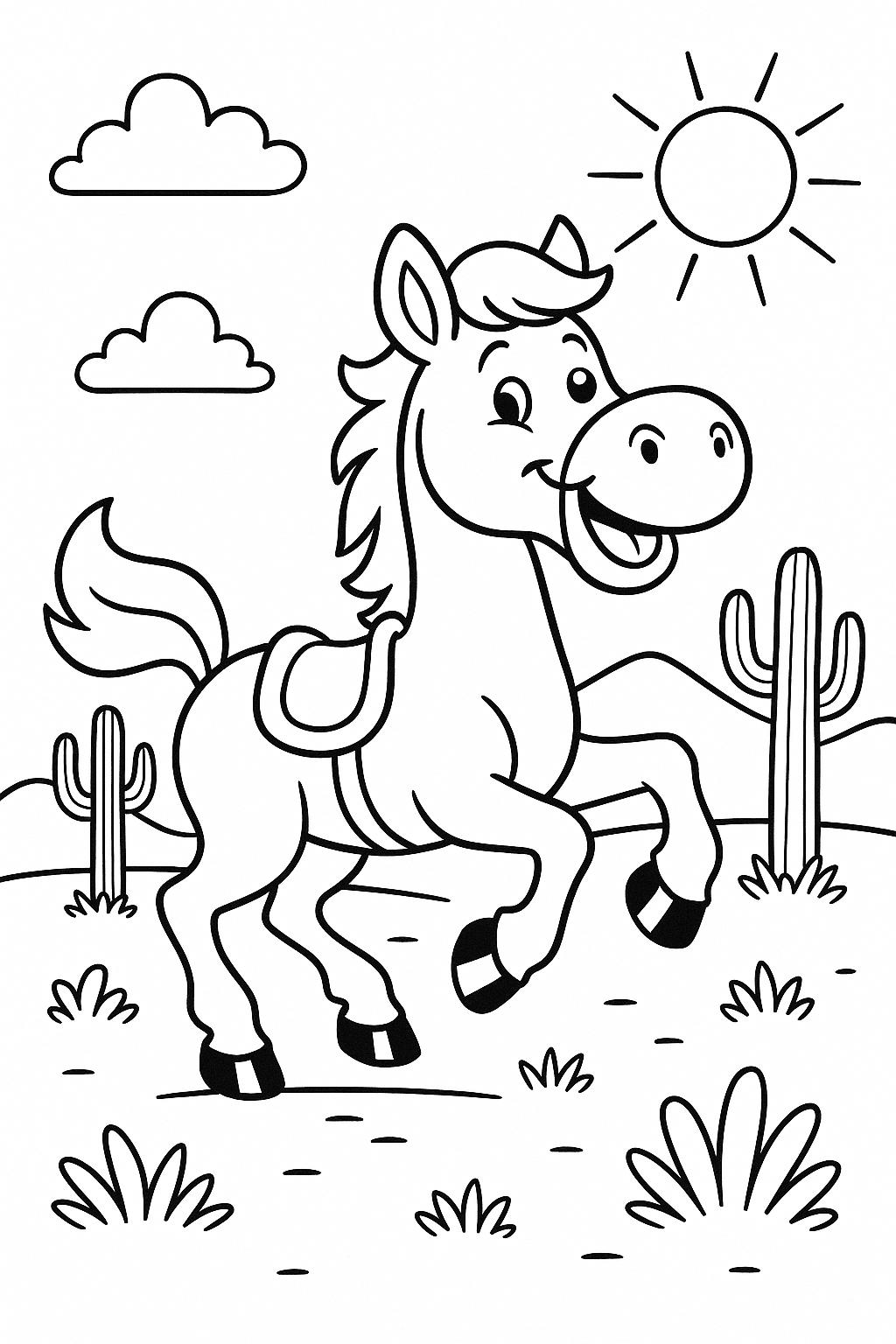 10 Kid Friendly Cowboy Coloring Pages! - Etsy