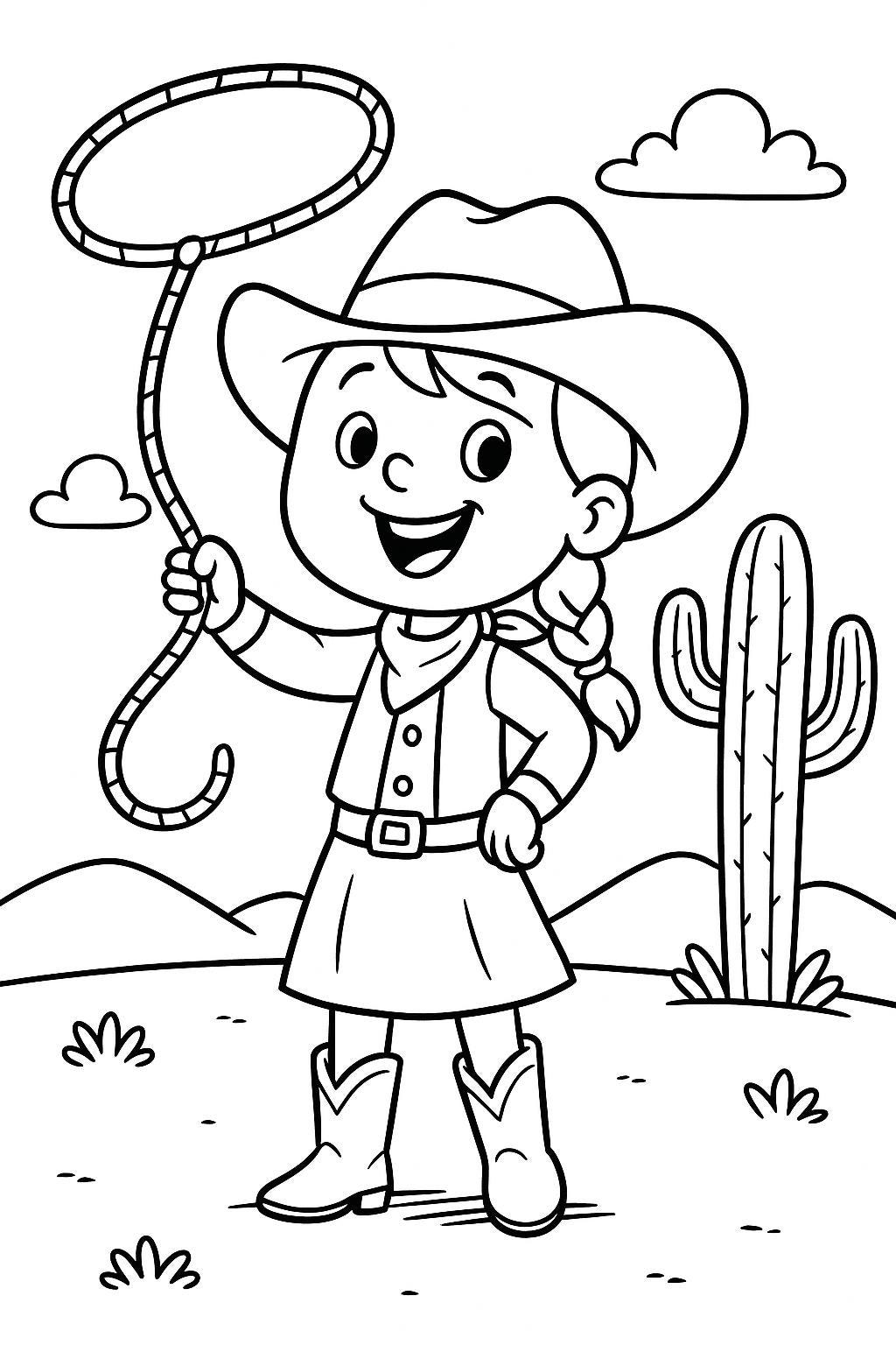 10 Kid WESTERN Coloring Pages! - Etsy