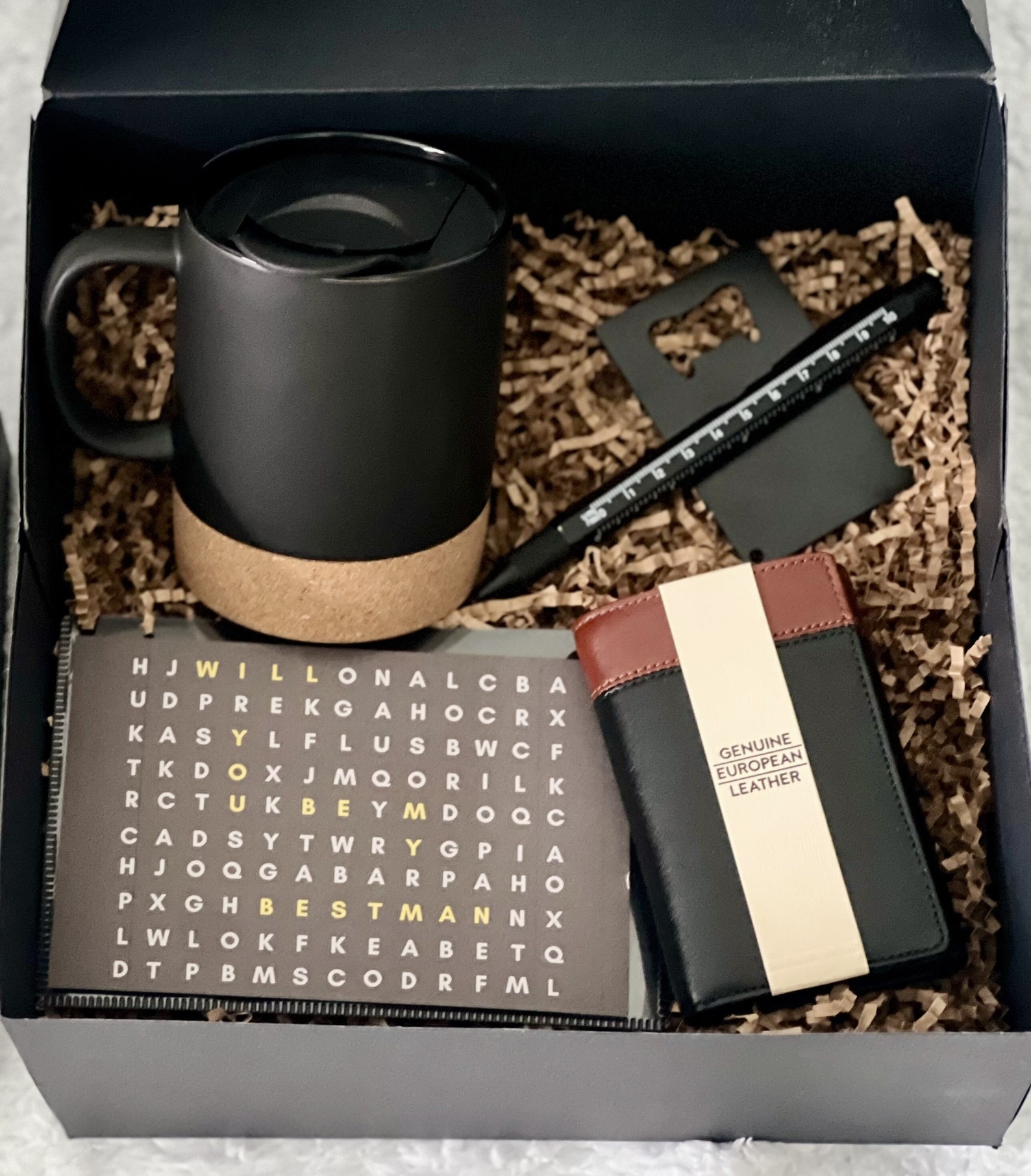 Unique Giftbox for Men, Thank You Congrats Gift Basket Best Man ...