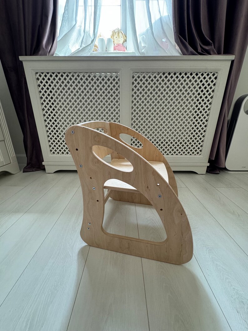 Adjustable Children's Play Table and Montessori Chair With Chalk Board ...