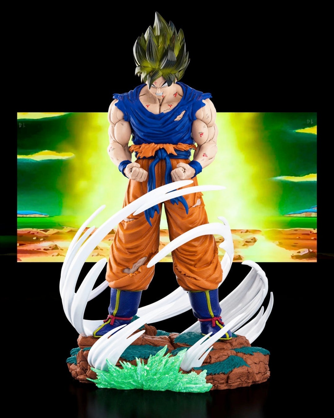 Goku Namekusein Transformation Premium STL - Etsy