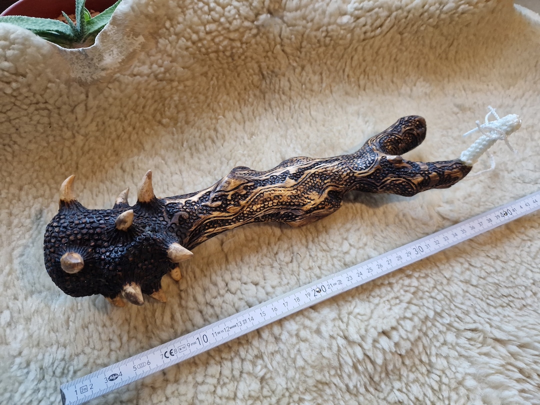 Wooden Mace as Decoration, Handmade Unique Piece - Etsy
