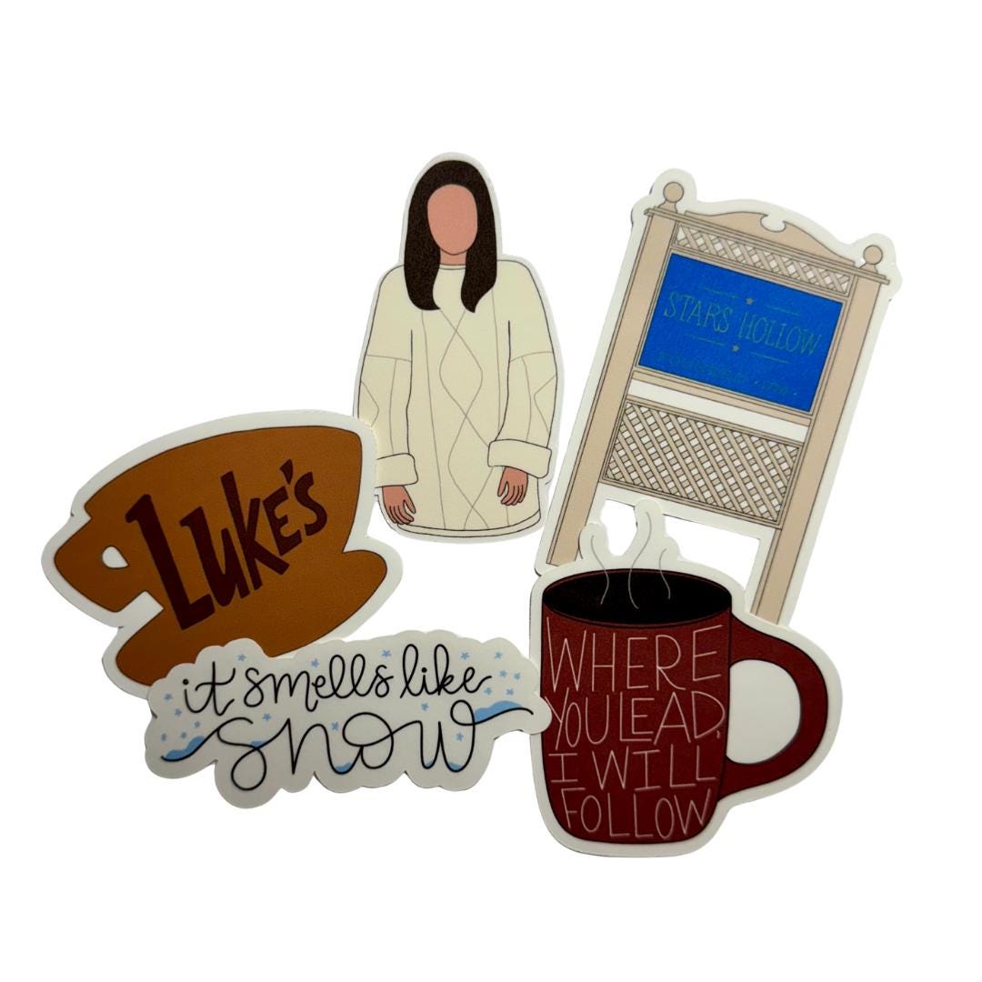 Winter / Gilmore Girls / Hand Drawn Stickers - Etsy