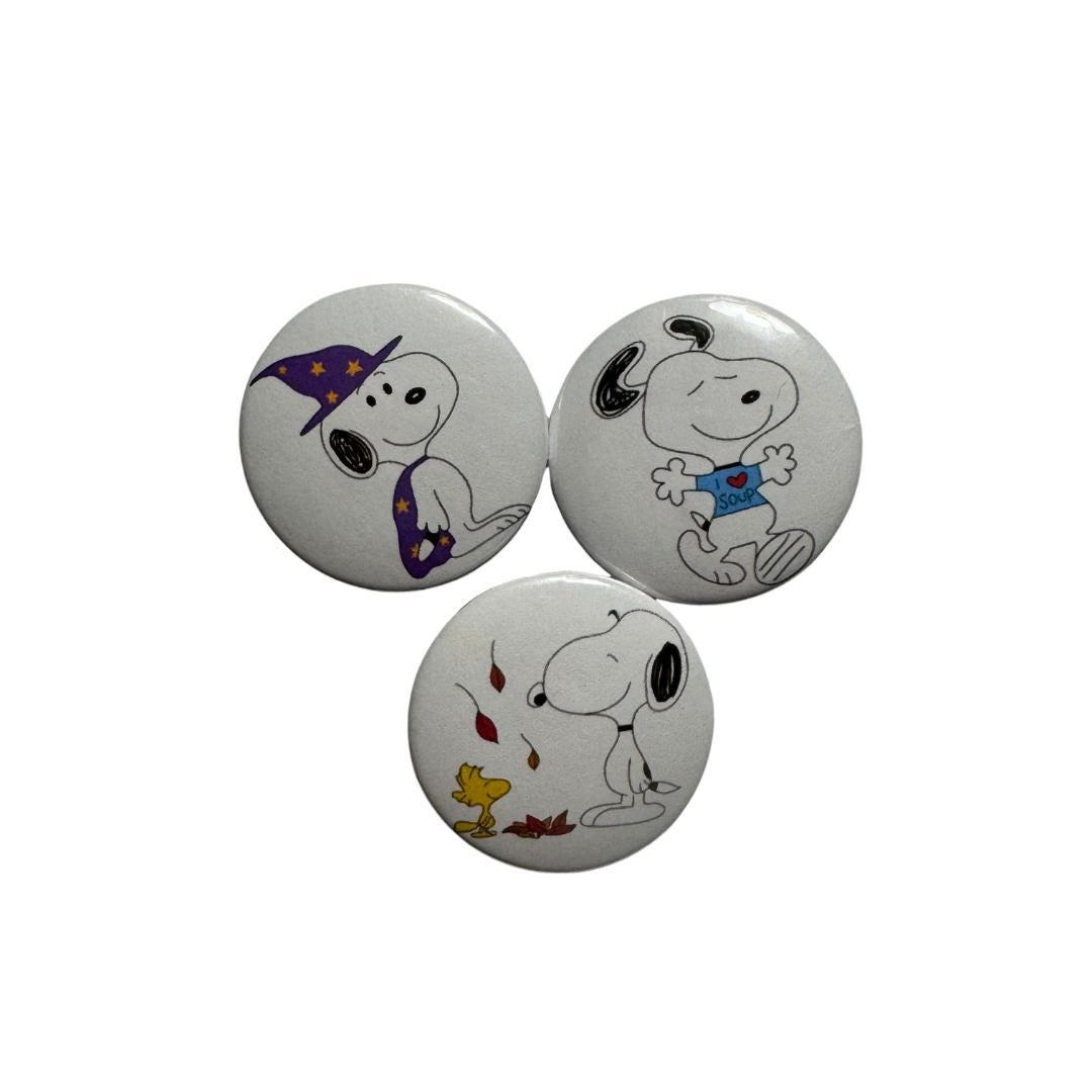 Famous Beagle INSPIRED Hand Drawn Button Pin - Etsy