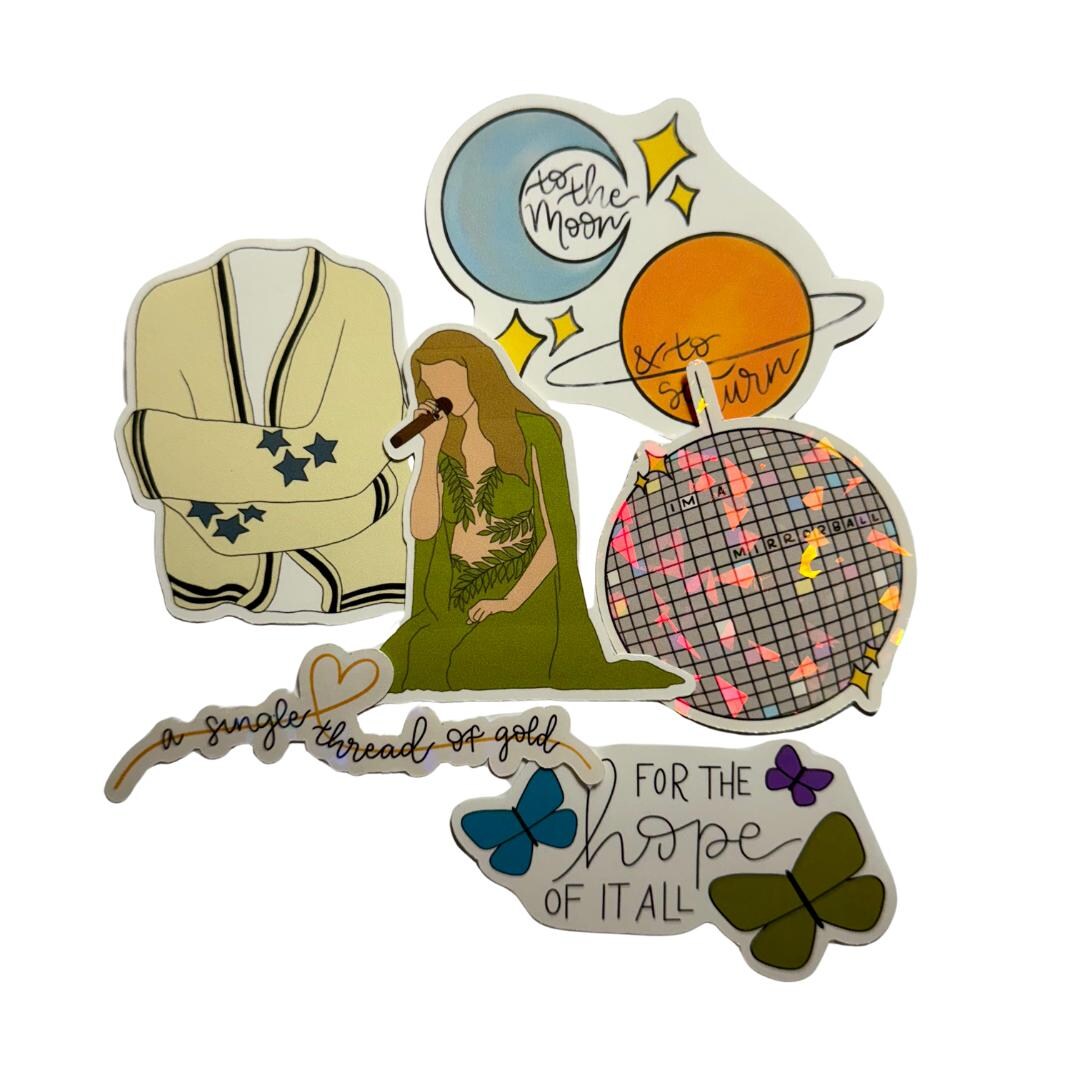 Taylor Swift / Folklore Era INSPIRED Hand Drawn Stickers - Etsy