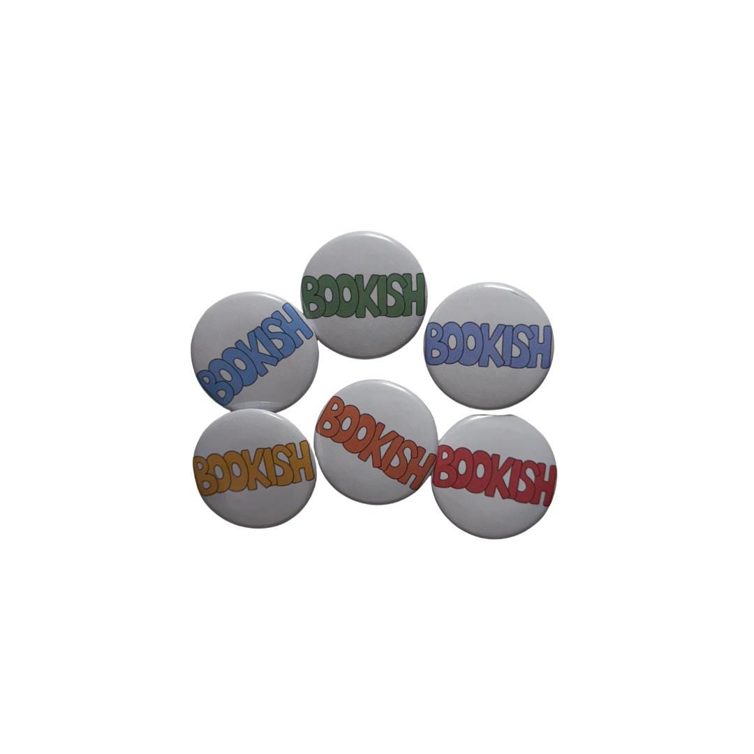 Bookish / Hand Drawn Buttons - Etsy