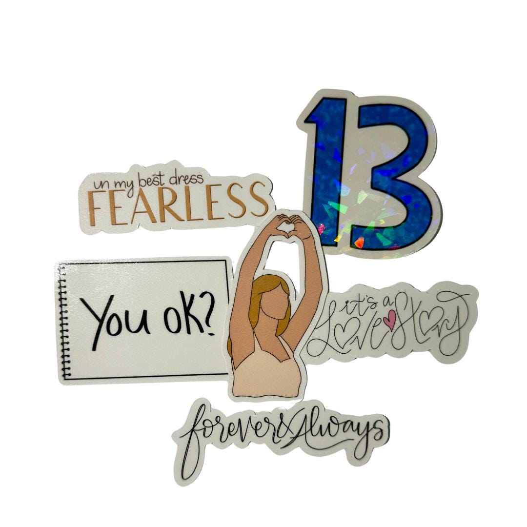 Taylor Swift / Fearless Era Hand Drawn Stickers - Etsy