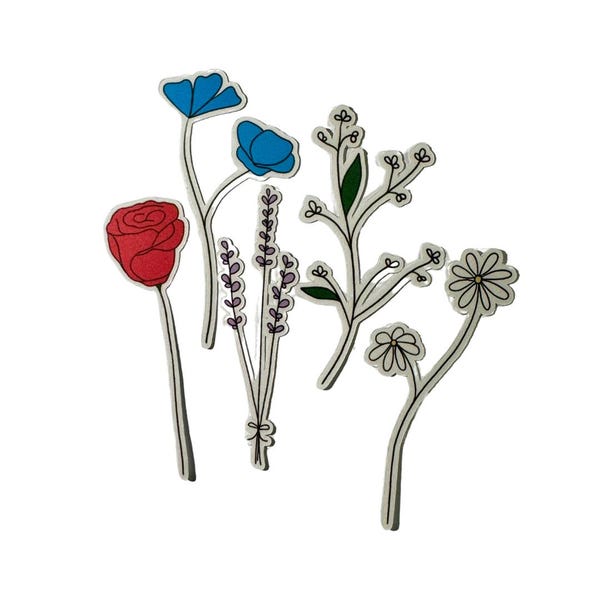 Hand Drawn Stickers - Etsy