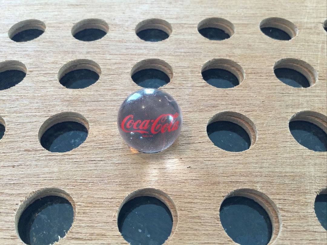 Vintage | Coca-cola | Pink Tint L Glass Marble | 1991 - Etsy