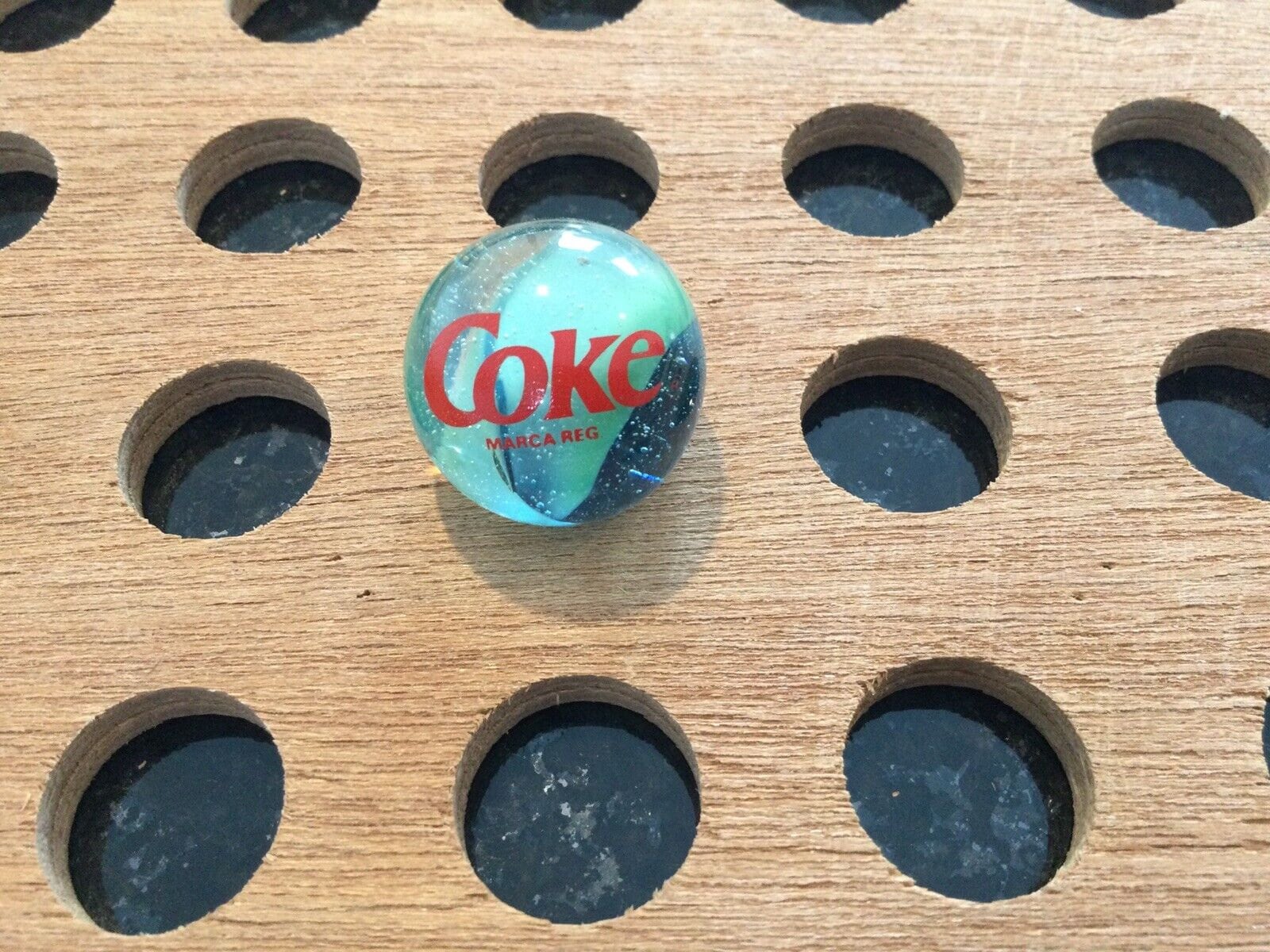 Vintage | Coca-cola Glass Marble | Green, Clear, & Blue | 1991 - Etsy
