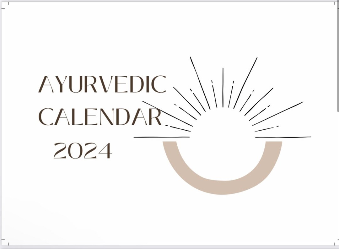 Ayurvedic Calendar 2024 Six Seasons - Etsy