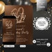 Editable Shades of Brown Birthday Invitation, Printable All Brown ...