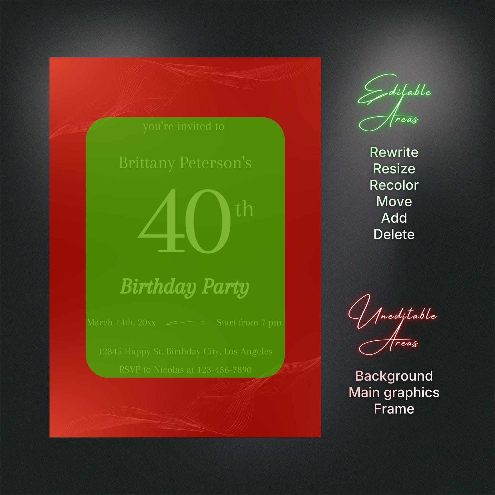 Editable Shades of Brown Birthday Invitation, Printable All Brown ...