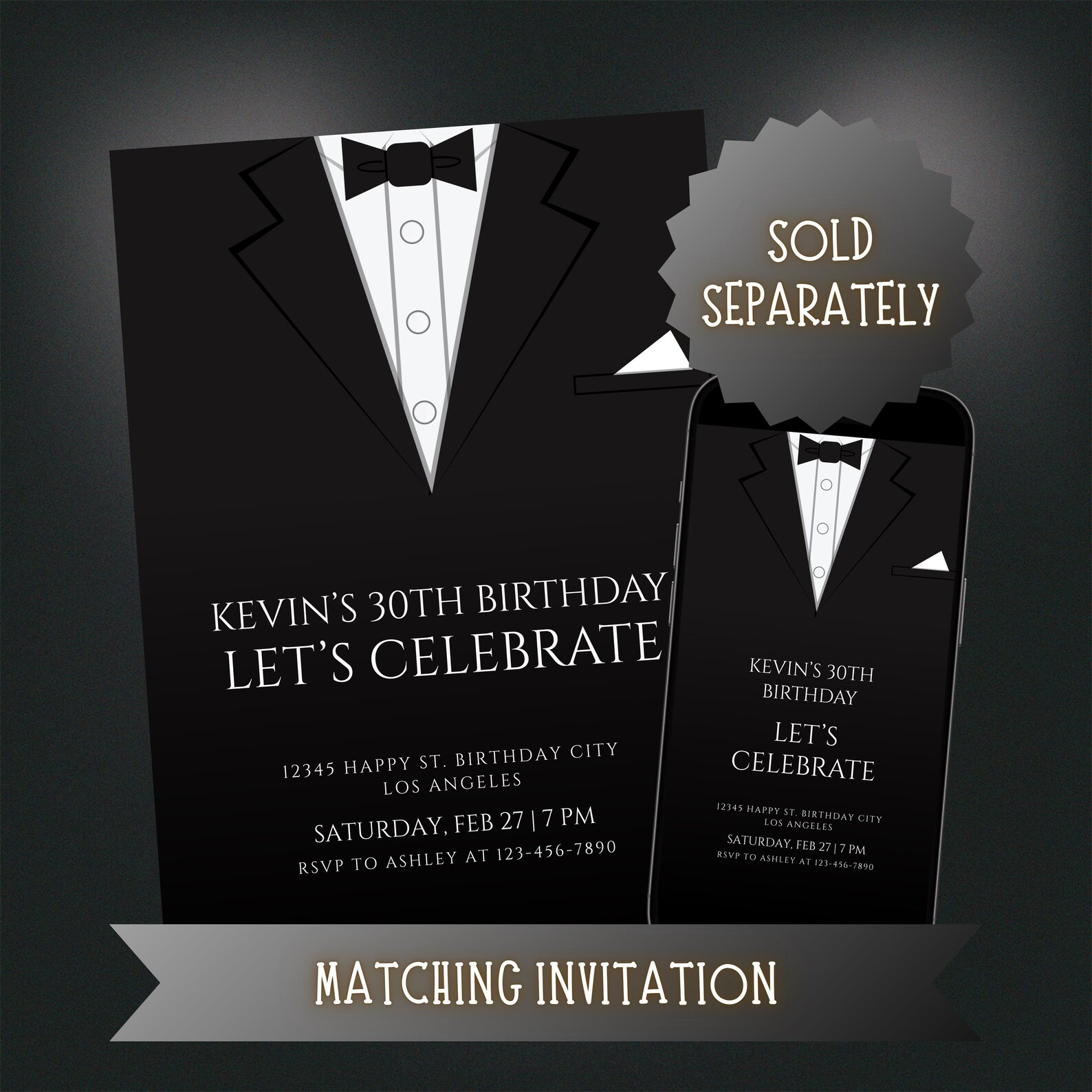 Editable Tuxedo Welcome Sign, Black and White Formal Party Welcome ...