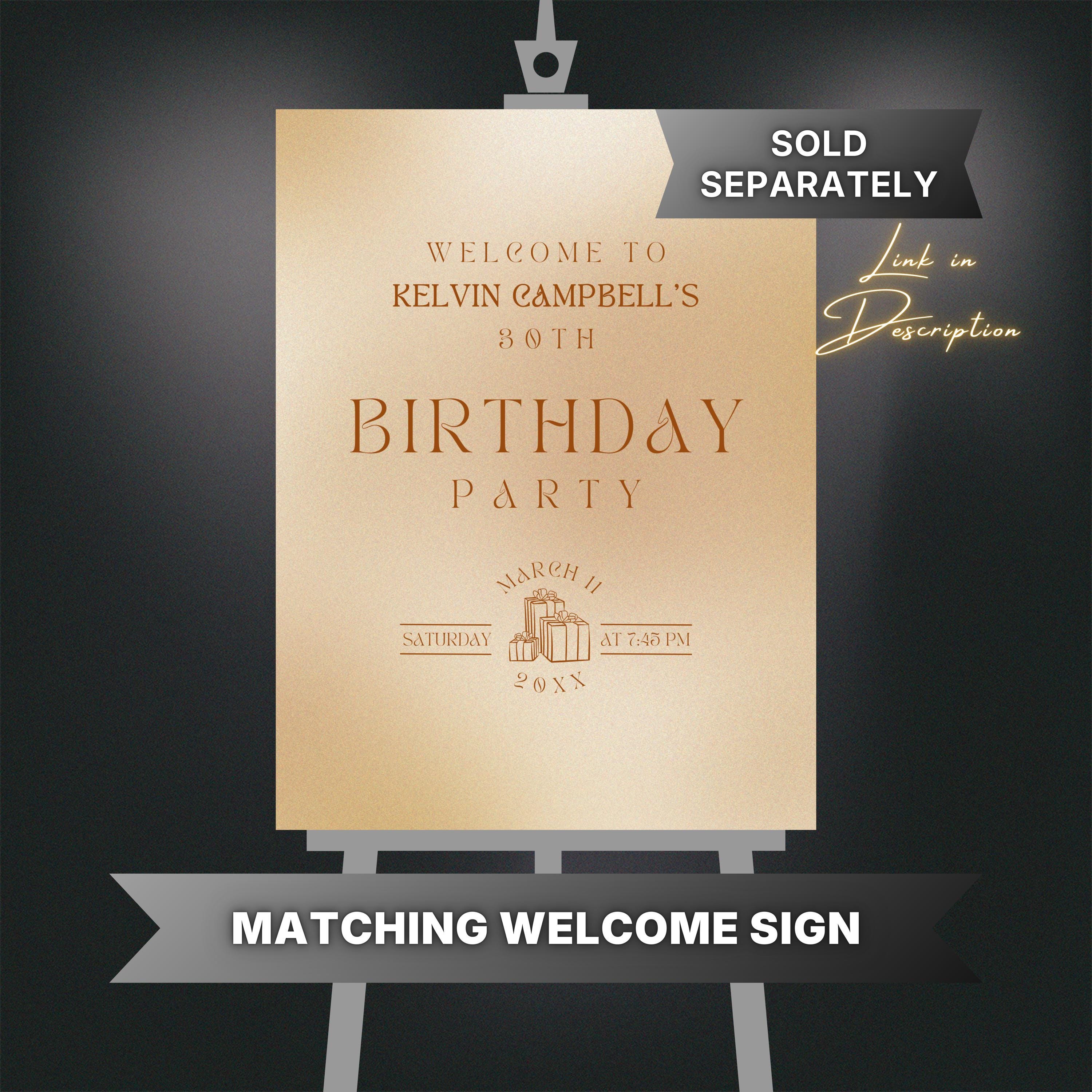 Editable Beige Birthday Invitation, Printable Shades of Brown Birthday ...