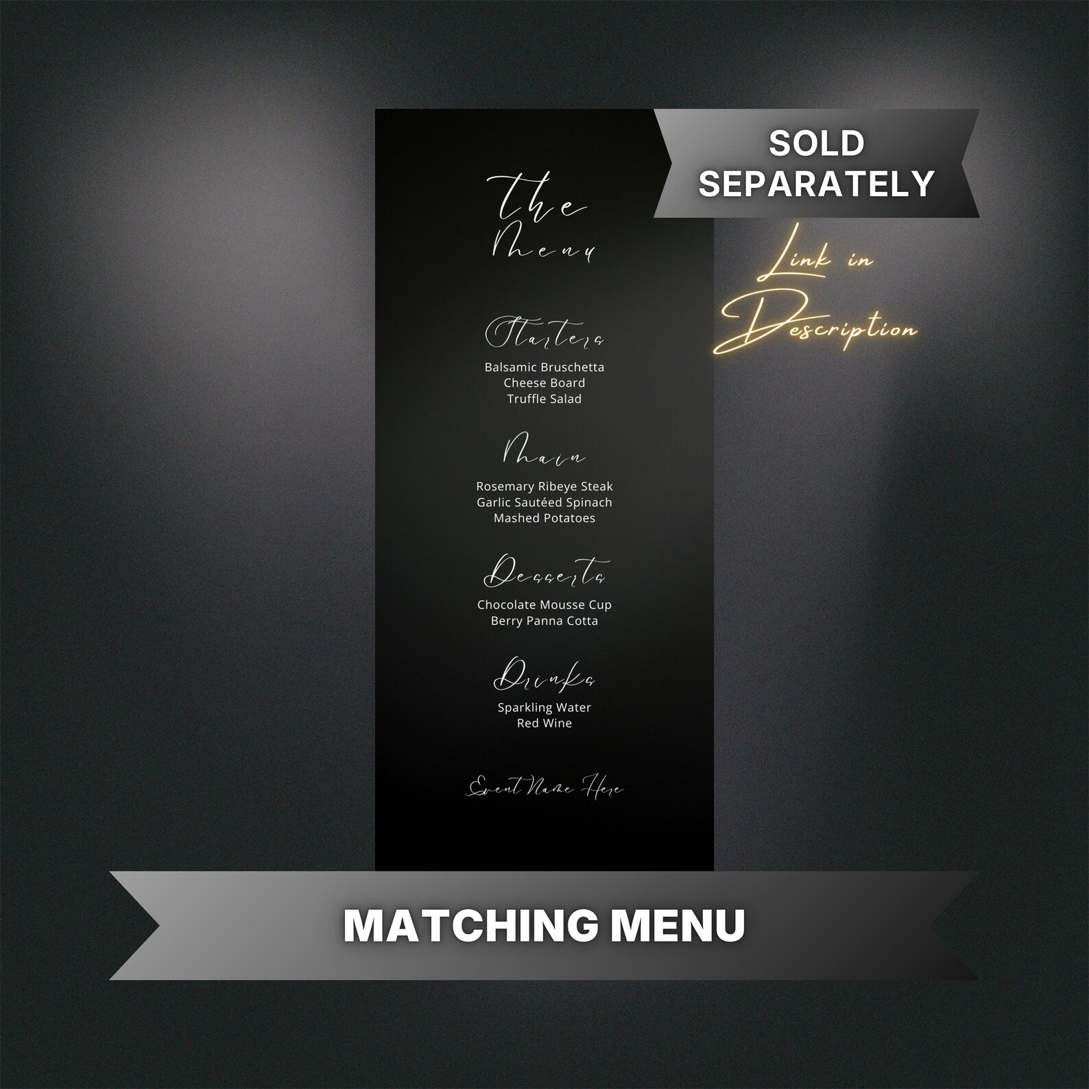 Editable Black Martini Birthday Invitation, Printable All Black ...