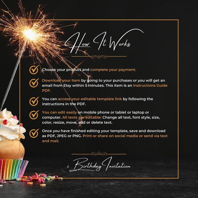 Editable Gray and Rose Gold Birthday Invitation, Printable Silver ...