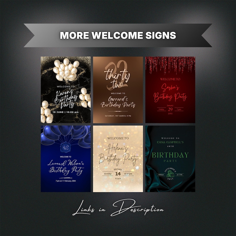Editable Martini Welcome Sign, Printable A Tiny Bit Older Cocktail ...