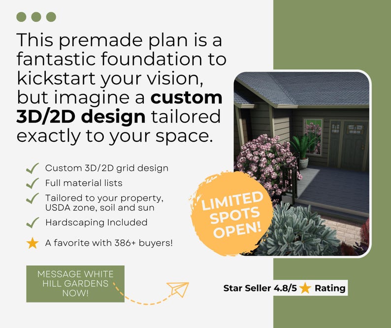 Evergreen Landscape Design Plan: Blue Ridge Garden, Low Maintenance ...
