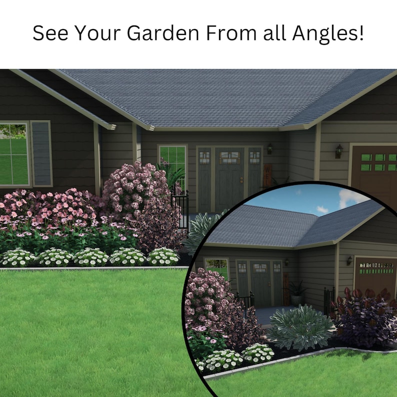 Evergreen Landscape Design Plan: Blue Ridge Garden, Low Maintenance ...